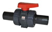China DN20 Grey UPVC True Union Ball Valve Acid Resistant Multipurpose for sale