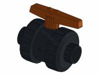 China 4 Inch CPVC PVC True Union Ball Valve Manual Socket Medium Temperature for sale