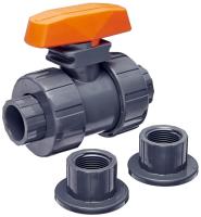 China Antiwear Grey Double Union Valve , Multi Function CPVC Union Ball Valve for sale