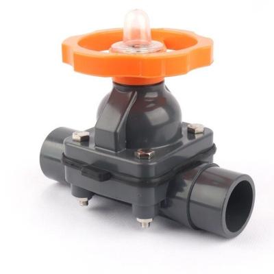 China Pneumatic UPVC Double Diaphragm Valve , Multifunctional EPDM Diaphragm Valve for sale