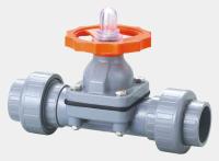 China Anticorrosive UPVC Industrial Diaphragm Valve Antiwear Manual Control for sale