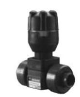 China 6 Bar Pneumatic Safety Valve PVC , DN12 Plastic Manual Diaphragm Valve for sale