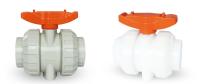 China Lightweight Multiscene PPH Ball Valve Double Union Anti Corrosion for sale