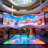China LED Electronic Display Screen Creative Irregular Full-color Soft Screen Flexible Large Screen Quick Installation and Easy Maintenance for sale