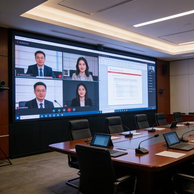 China Indoor P1.86 LED Display Screen 640x480mm Full Color 4K 8K Meeting Room Wall for sale