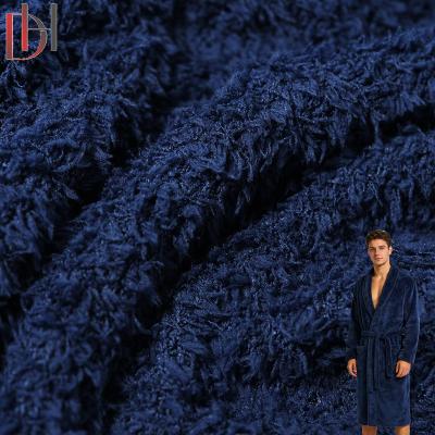 China 280gsm Heavyweight Fleece Fabric For Winter Garment Lining Bathrobe Towel Dress Blanket for sale