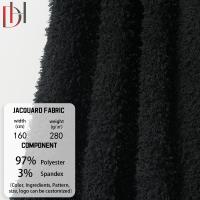 China Heavyweight Soft Fleece Fabric 97% Polyester 3% Spandex Shower Cap Fabric for sale