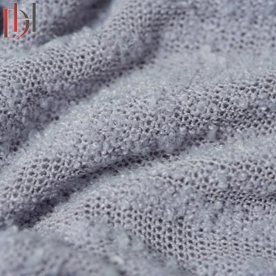China Soft Fuzzy Coral Fleece Knit Fabric For Window Seat Cushion & Home Decor for sale