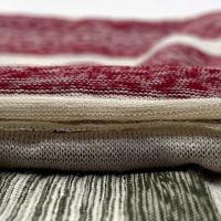 China Breathable Striped T-shirt Clothing  50% linen 50% polyester Linen Fabric for sale