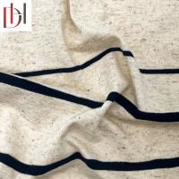 China 88% Cotton 12% Linen Fabric High End Jersey Knitted Fabric 220gsm for sale