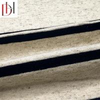 China 88% Cotton 12% Linen Fabric High End Jersey Knitted Fabric 220gsm for sale