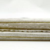 China Lightweight Linen Fabric Quick Drying 192gsm 15% Gold Silk 85% Linen Knitted Fabric for sale