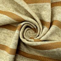 China Organic Stripe Linen Fabric 22% Linen 78% Cotton Knitted Tweed Fabric for sale