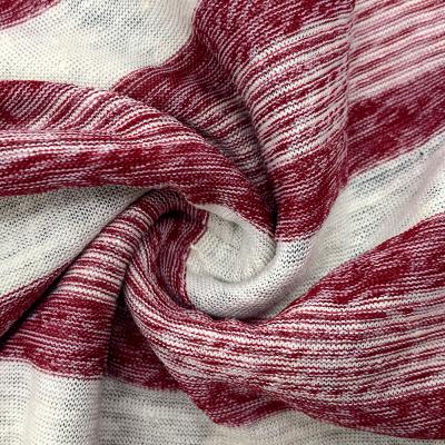 China 50% Linen 50% Polyester Linen Fabric Yarn Dyed Breathable Brocade Fabric for sale