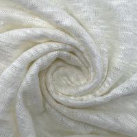 China Clothing Shirt 100% Linen Slub Fabric Lightweight Plain Weave Fabric for sale
