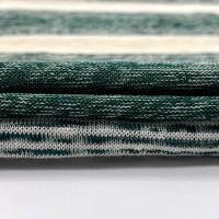 China High End Striped Clothing Linen Fabric 50% Linen 50% Polyester Luxury Chenille Fabric for sale