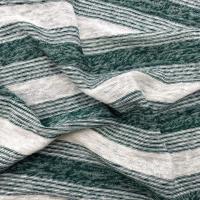 China High End Striped Clothing Linen Fabric 50% Linen 50% Polyester Luxury Chenille Fabric for sale