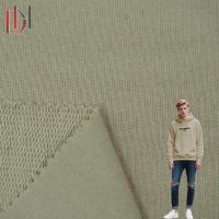 China Khaki Brown 100% Cotton Hoodie Fabric 410gsm For Winter Spring Sportswear for sale