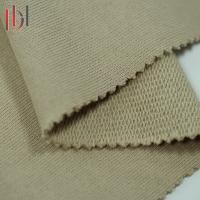 China Khaki Brown 100% Cotton Hoodie Fabric 410gsm For Winter Spring Sportswear for sale