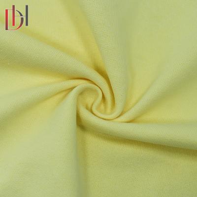 China Customizable Premium Quality 100% Cotton Hoodie Fabric Yellow in Color Direct Factory Supply for sale