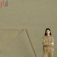 China 100% Cotton Knitted Plain Dyed Fabric Medium Weight 380gsm Unisex Fleece Fabric Garment Hoodie for sale