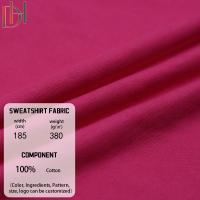 China Organic Knitted French Terry Fleece Fabric 380gsm 185cm Circle Pattern Woolen Fabric for sale