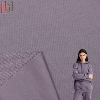 China 100% Cotton Winter Hoodie Fabric 380gsm Lightweight Textile Woven Shirt Fabric for sale