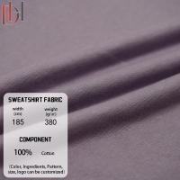 China 100% Cotton Winter Hoodie Fabric 380gsm Lightweight Textile Woven Shirt Fabric for sale