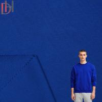 China Cotton Spandex Hooded Shirt Fabric Soft Breathable Organic Knitted Tricot Jersey Fabric for sale