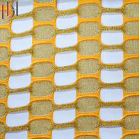 China Customized High Quality 100% Polyester Knitted Jacquard Fabric Big Hole Mesh Fabric Factory for sale