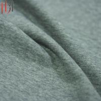 China Hot Customizable Organic Knitted Tricot Cotton Spandex Jersey Fabric for Hooded Shirt Sweatshirt for sale