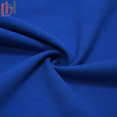 China ODM Customized High-quality Organic Jersey Fabric 280GSM Blue French Wool Knitted Pullover Sweatshirt Factory for sale
