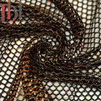 China Custom Summer Cool Fabric T Shirt Skirt Bronze Colored Golden Hole Eco Friendly Special Fabric for sale