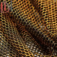 China Custom Summer Cool Fabric T Shirt Skirt Bronze Colored Golden Hole Eco Friendly Special Fabric for sale