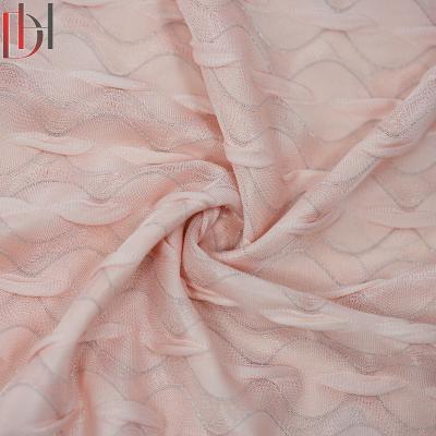 China High End Jacquard Fabric 95% Polyester Custom Made Yarn Dyed Pattern For Dress for sale