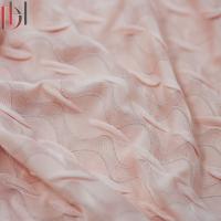 China High End Jacquard Fabric 95% Polyester Custom Made Yarn Dyed Pattern For Dress for sale