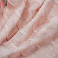 China High End Jacquard Fabric 95% Polyester Custom Made Yarn Dyed Pattern For Dress for sale