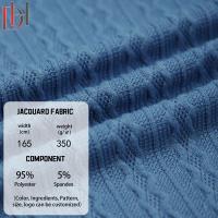 China Breathable Jacquard Fabric Anti Static 95 Percent Polyester 5 Percent Spandex Fabric for sale