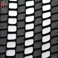 China 100% Polyester Knitted Jacquard Fabric , Summer Skirt Cape Scarf Holes Jacquard Mesh Fabric for sale