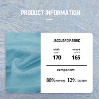 China High Quality Customized Jacquard Fabric (88% Polyester 12% Spandex Ice Silk Petal) for Clothing Dress Factory Wholesale for sale