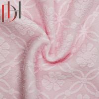 China Shirt Flower Jacquard Fabric 92% Polyester 8% Spandex Fabric OEM Service for sale