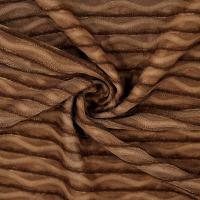 China 100% Polyester Jacquard Clothing Fabric , Polyester Brown Jacquard Mesh Fabric for sale