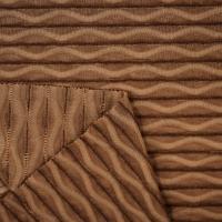 China 100% Polyester Jacquard Clothing Fabric , Polyester Brown Jacquard Mesh Fabric for sale
