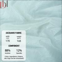 China Ice Silk Oilproof Tricot Jacquard Fabric Customized 88% Polyester 12% Spandex for sale