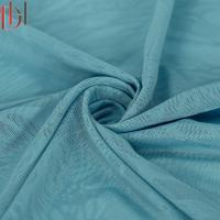 China Ice Silk Oilproof Tricot Jacquard Fabric Customized 88% Polyester 12% Spandex for sale