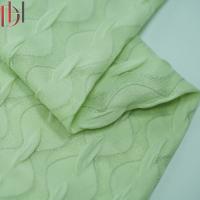 China Wholesale Custom Made Jacquard Fabric Diverse Mixed Fabric Genre Green Dress Fabric for sale