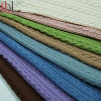 China 95% Polyester And 5% Spandex Fabric , Winter Custom Stretch Fabric OEM for sale