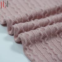 China Soft Breathable Jacquard Knitted Fabric Heavyweight 95% Polyester 5% Spandex Fabric for sale