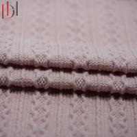 China Soft Breathable Jacquard Knitted Fabric Heavyweight 95% Polyester 5% Spandex Fabric for sale