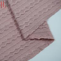 China Soft Breathable Jacquard Knitted Fabric Heavyweight 95% Polyester 5% Spandex Fabric for sale